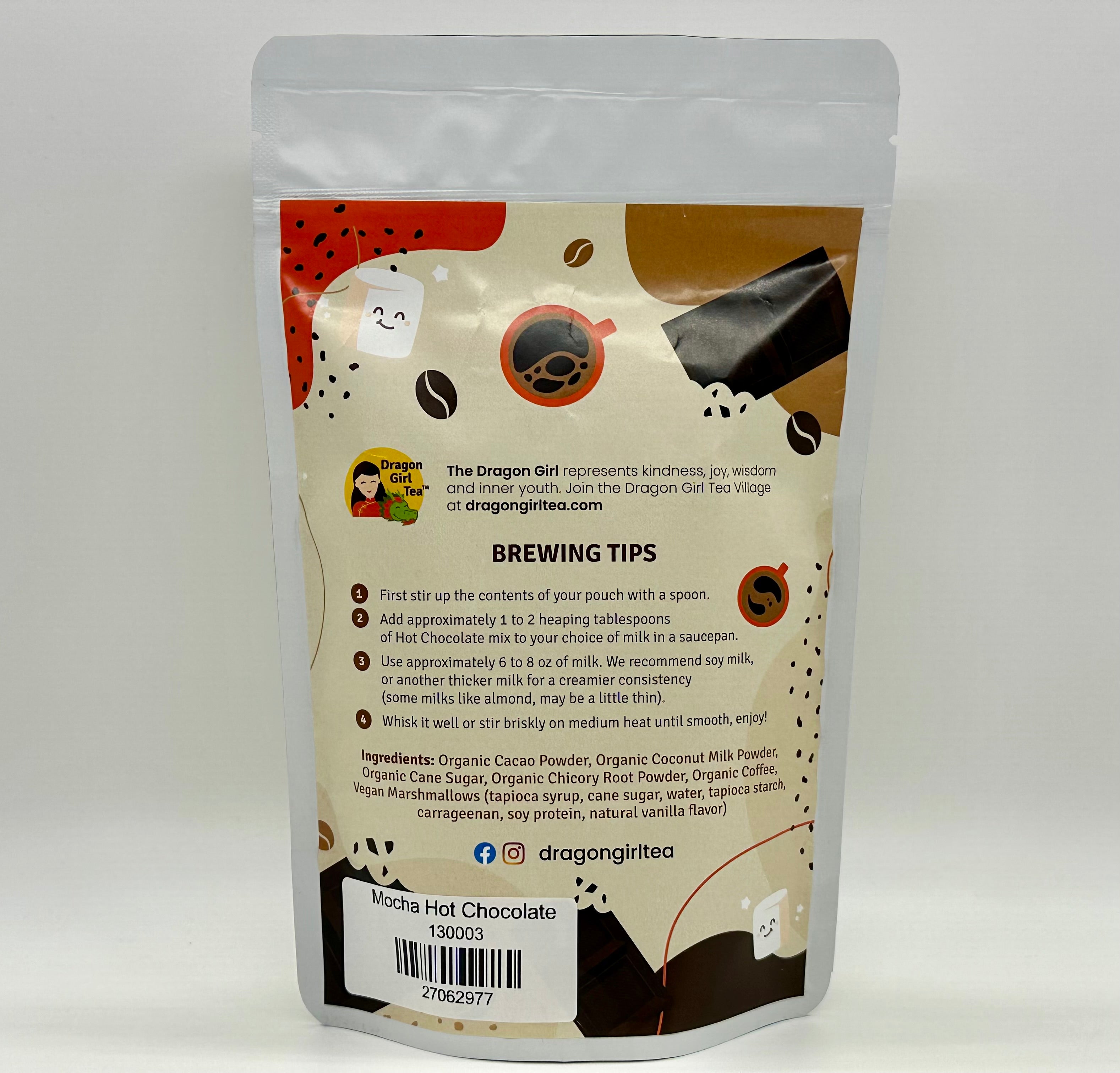 Vegan Mocha Hot Chocolate | Dragon Girl Tea